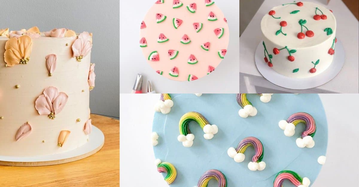 Bolos Minimalistas Decorados Com Buttercream