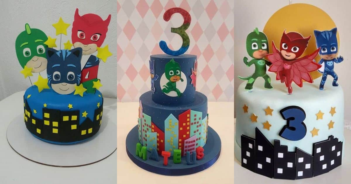 20 Ideias Lindas De Bolos Para Festa PJ Masks